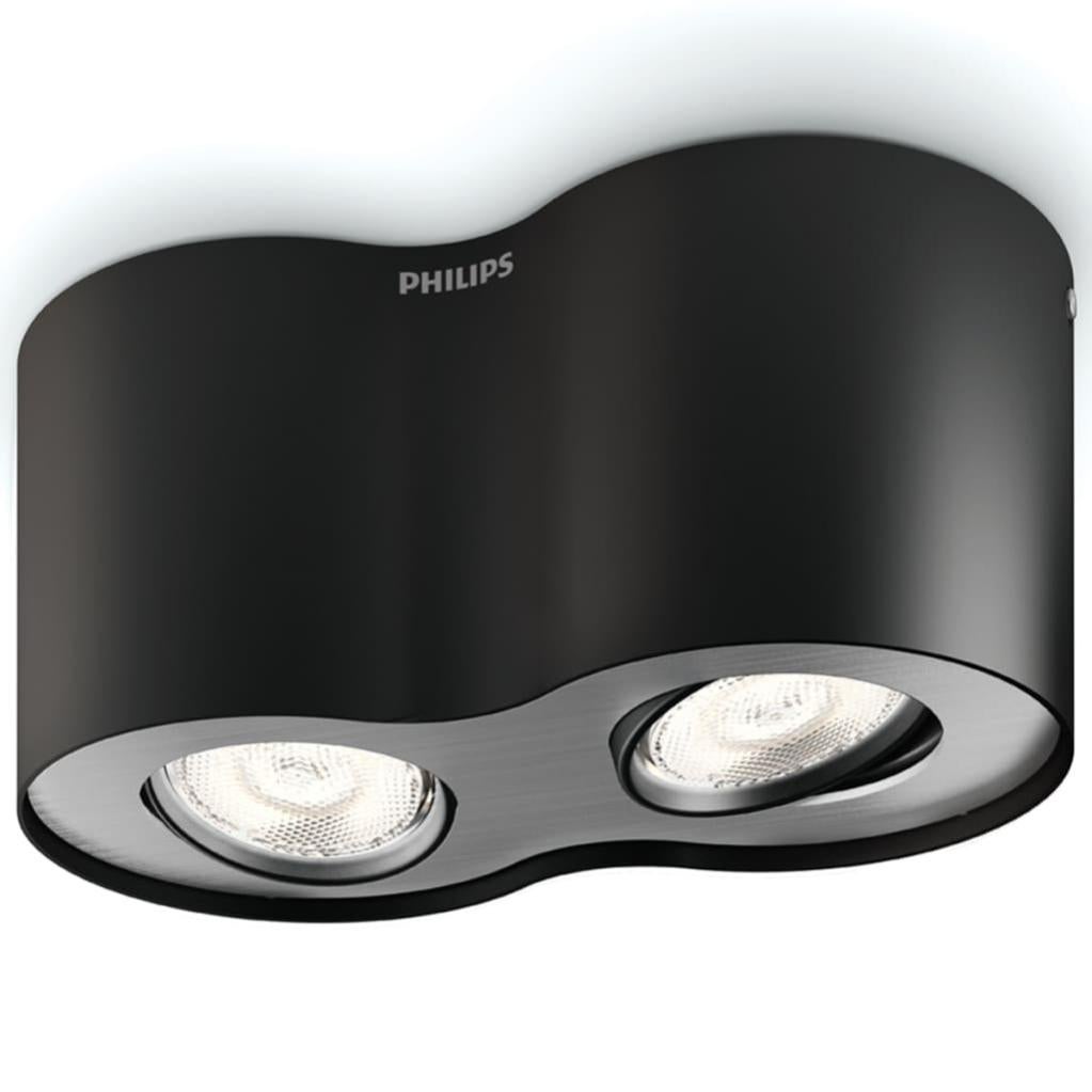 Philips Faretto LED myLiving Phase 2x4,5 W Nero 533023016 | Leroy Merlin