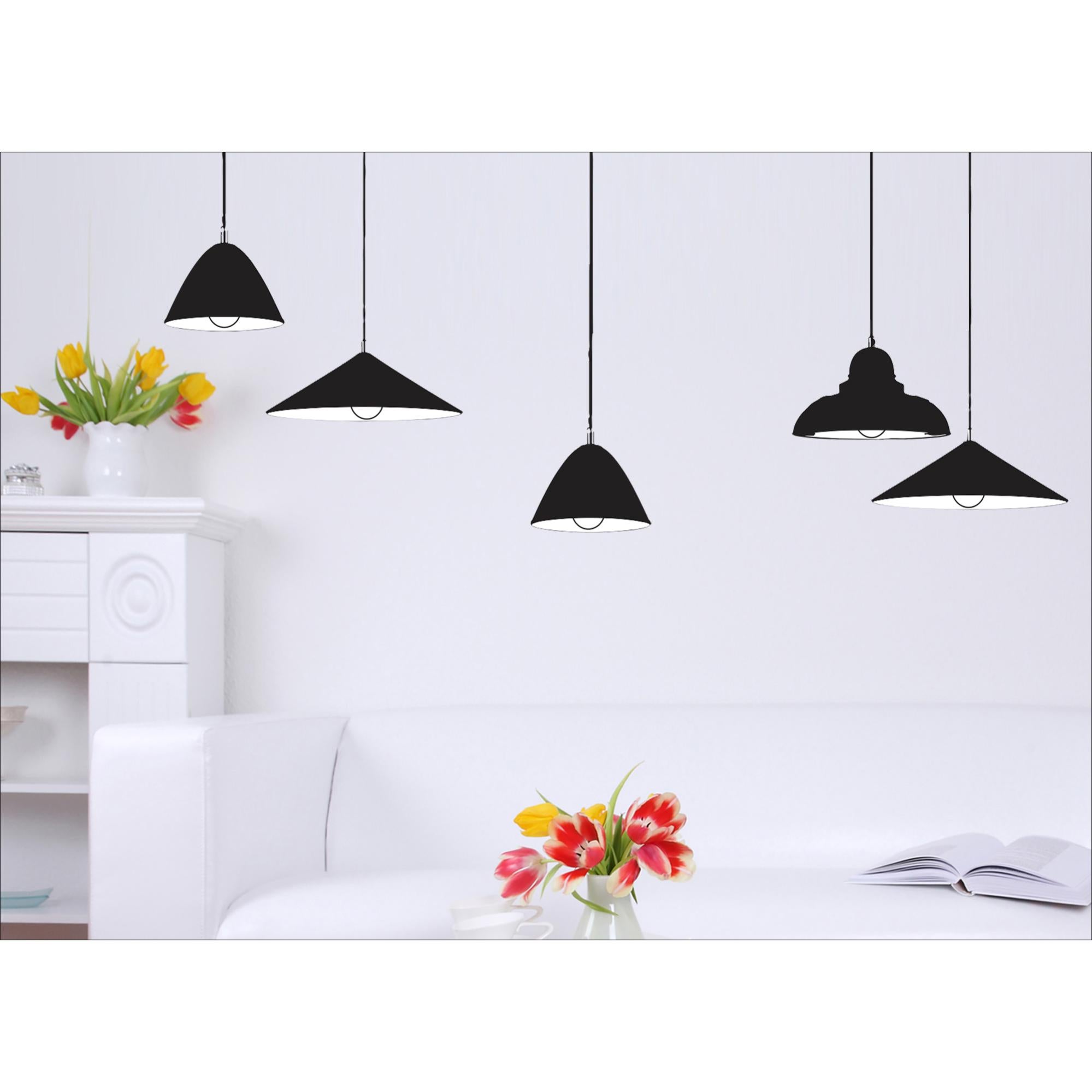 Stickers y vinilos decorativos, lámpara Silouhette con pantalla de ...