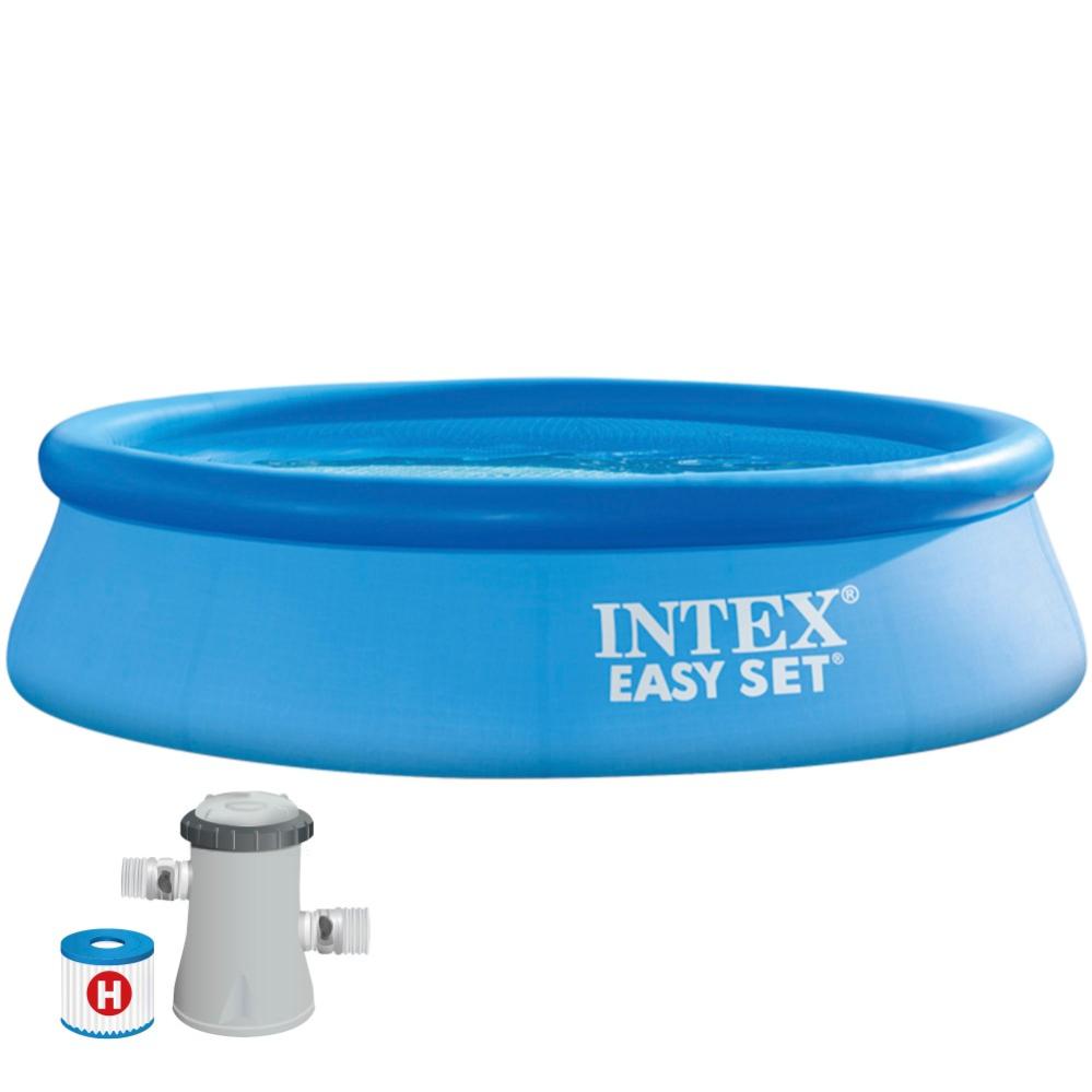 Intex 28122NP - Piscina Easy Set rotonda con Pompa Filtro, 305x76 cm ...