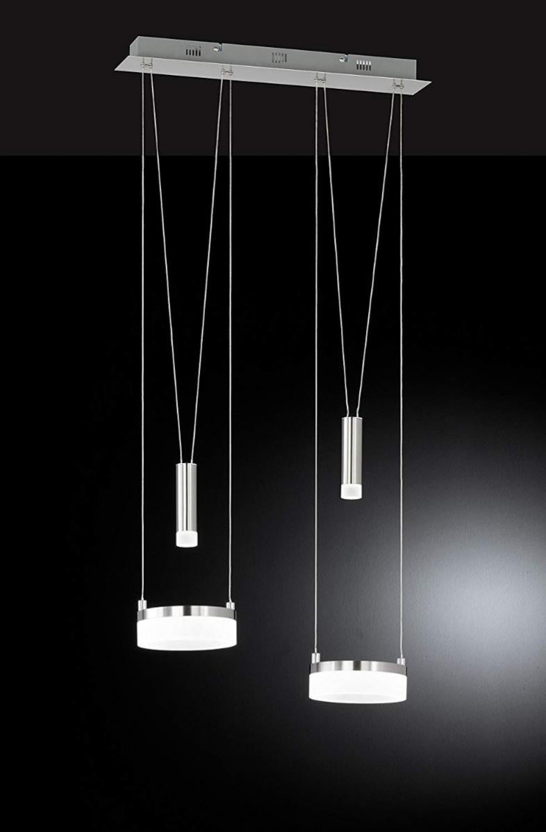 WOFI - JETTE LAMPADARIO A SOSPENSIONE LED 2X8W E 2X17W 640LM | Leroy Merlin