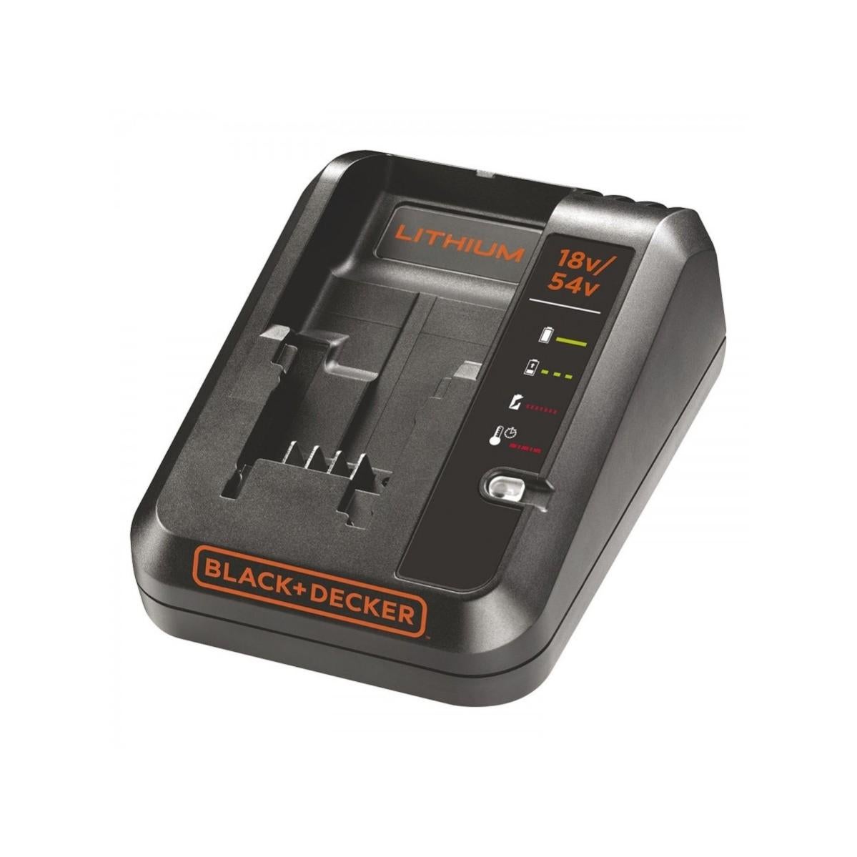 Black + Decker BDC2A-QW 18V/54V Caricabatterie agli ioni di litio, nero | Leroy Merlin