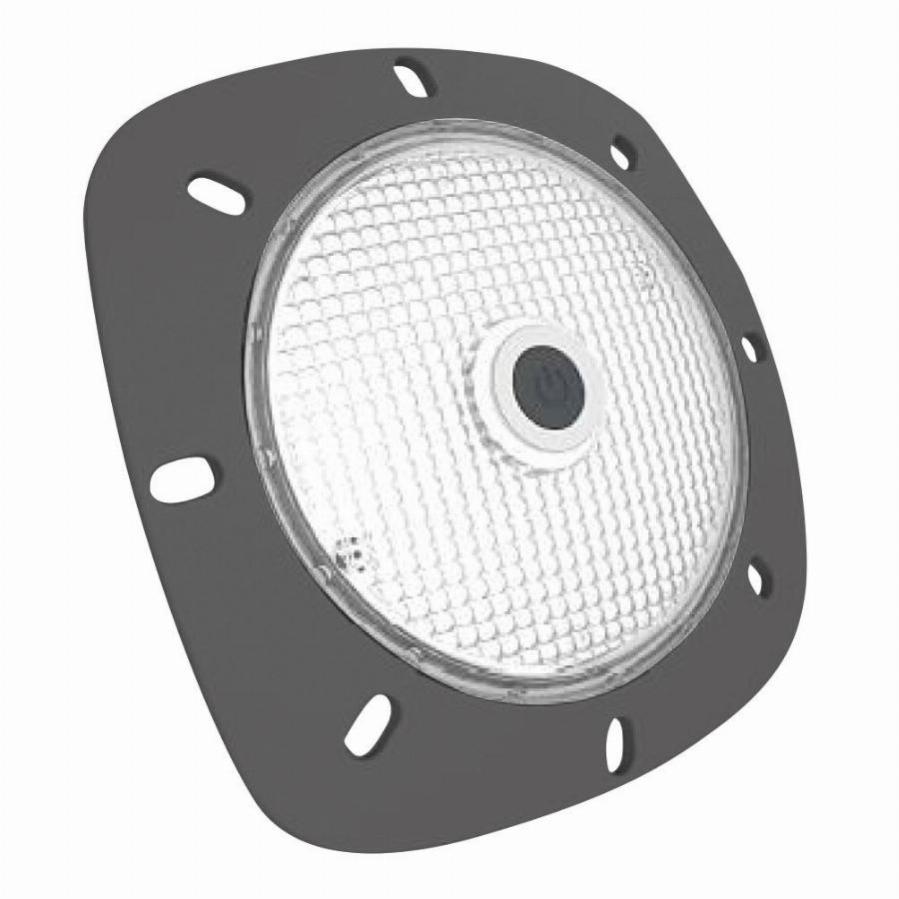 Projecteur autonome rechargeable Gris AQUALUX 18 LED blanche - 106333 ...