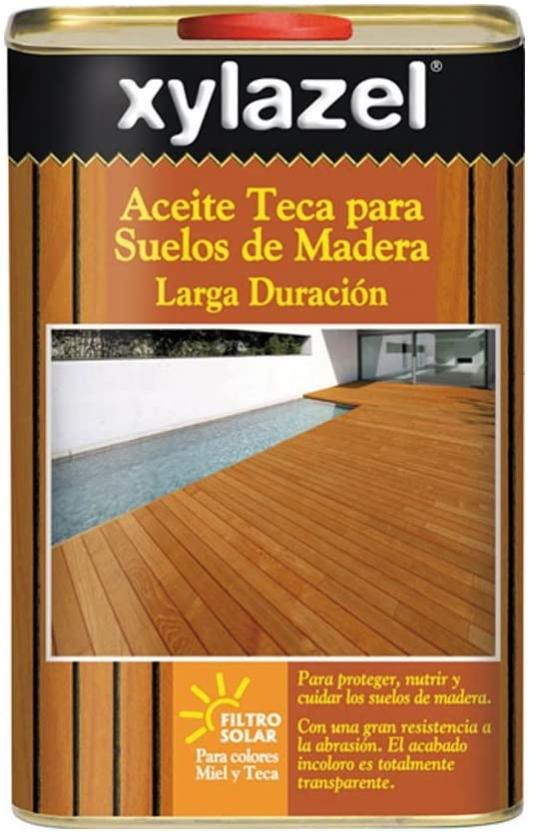 Aceite protector suelos Xylazel Teca Larga Duración Miel 2.5L | Leroy ...