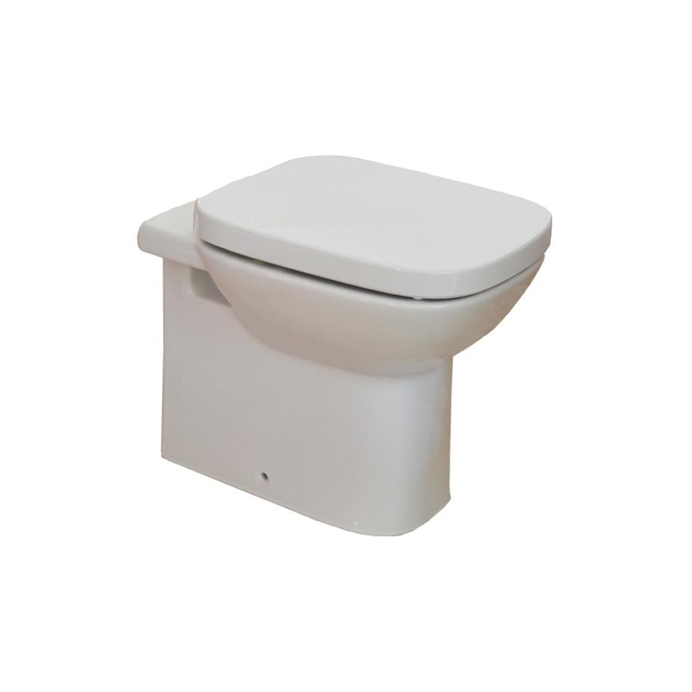 Taza para inodoro Roca Debba Square adosada a pared salida dual ...