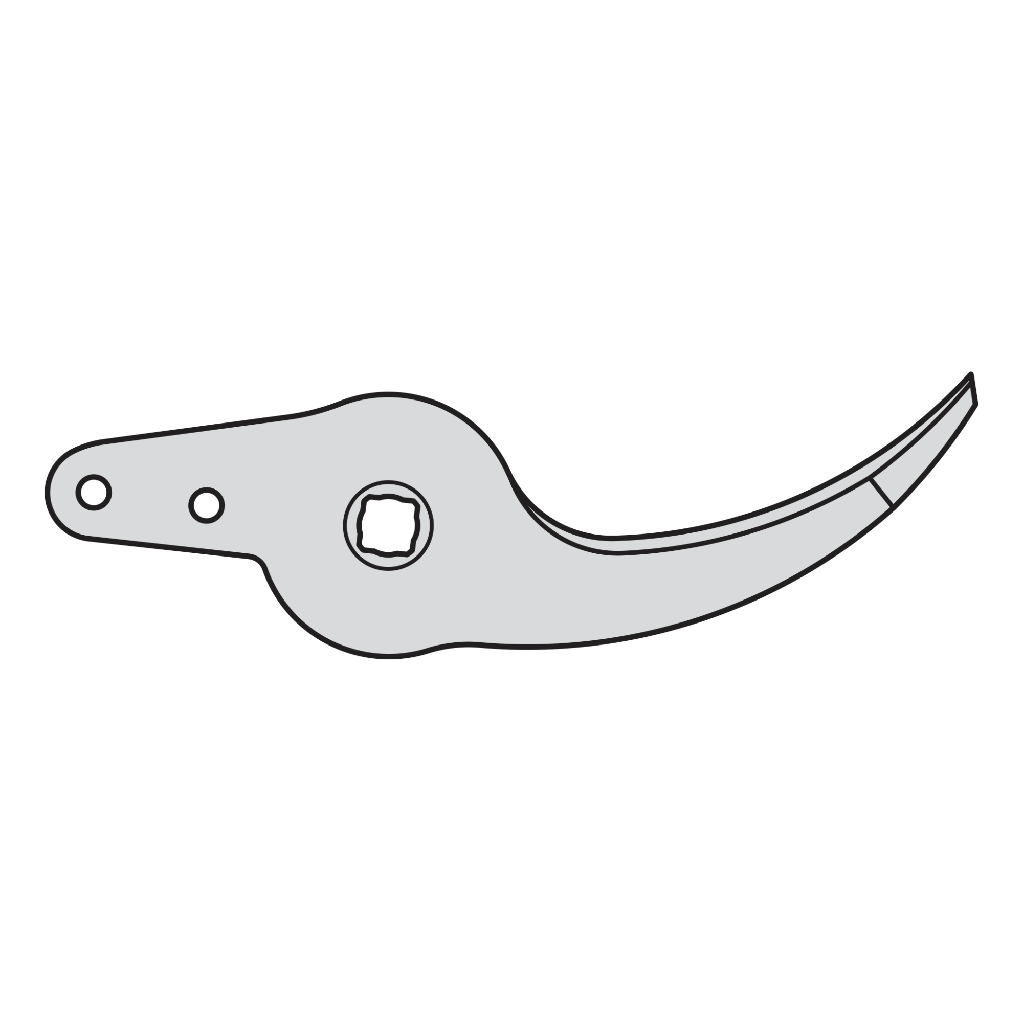 FELCO Contre-lame de rechange avec vis 9/4, argent pour sécateurs FELCO (35 x 15 x 5 cm) FELCO 9 ...