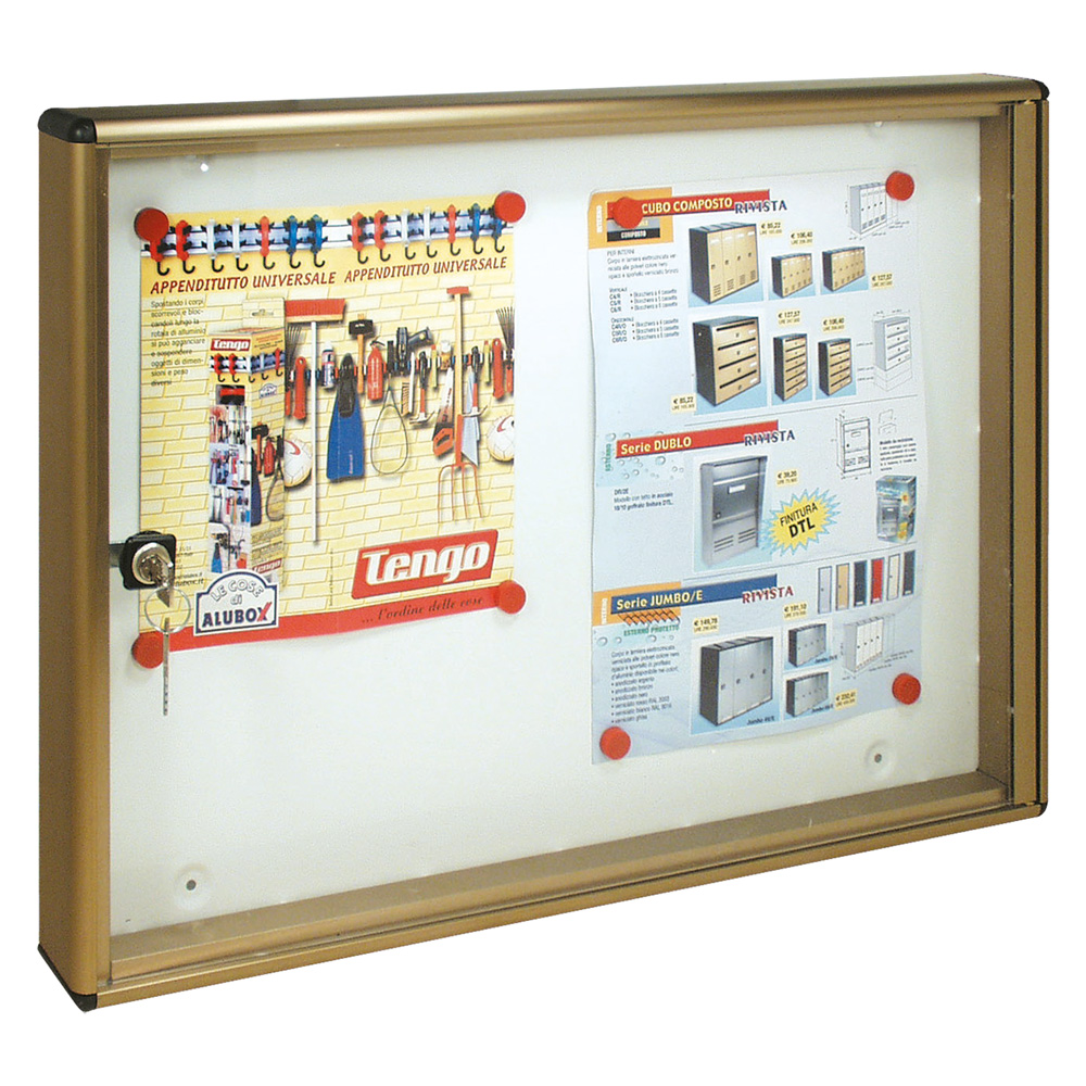 Tablón De Anuncios 2 Hojas 55 X 5 X 40 Cm - Bronce | Leroy Merlin