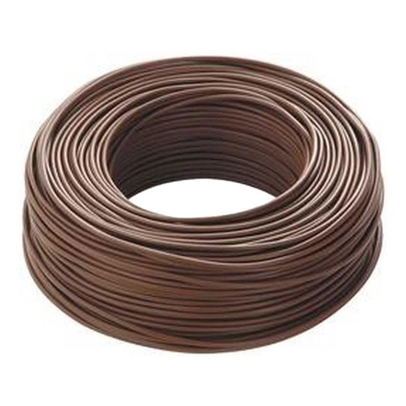 Cordon de câble unipolaire 4mmq CPR FS17 marron 100mt | Leroy Merlin