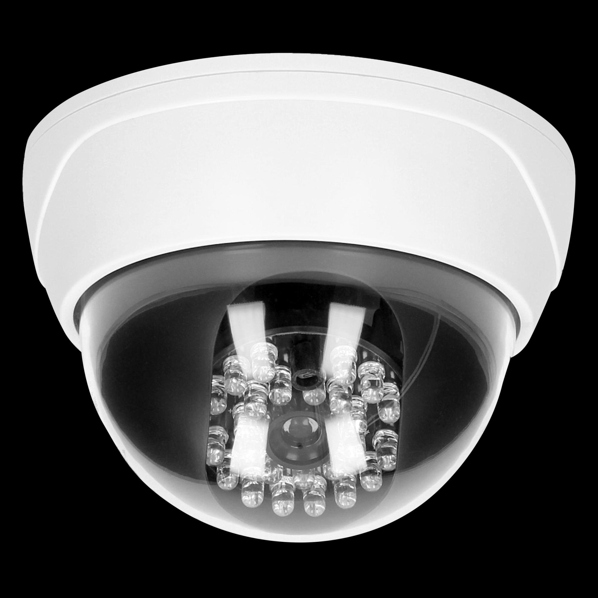 Caméra de surveillance dôme factice avec CCTV infrarouge, fonctionnant ...