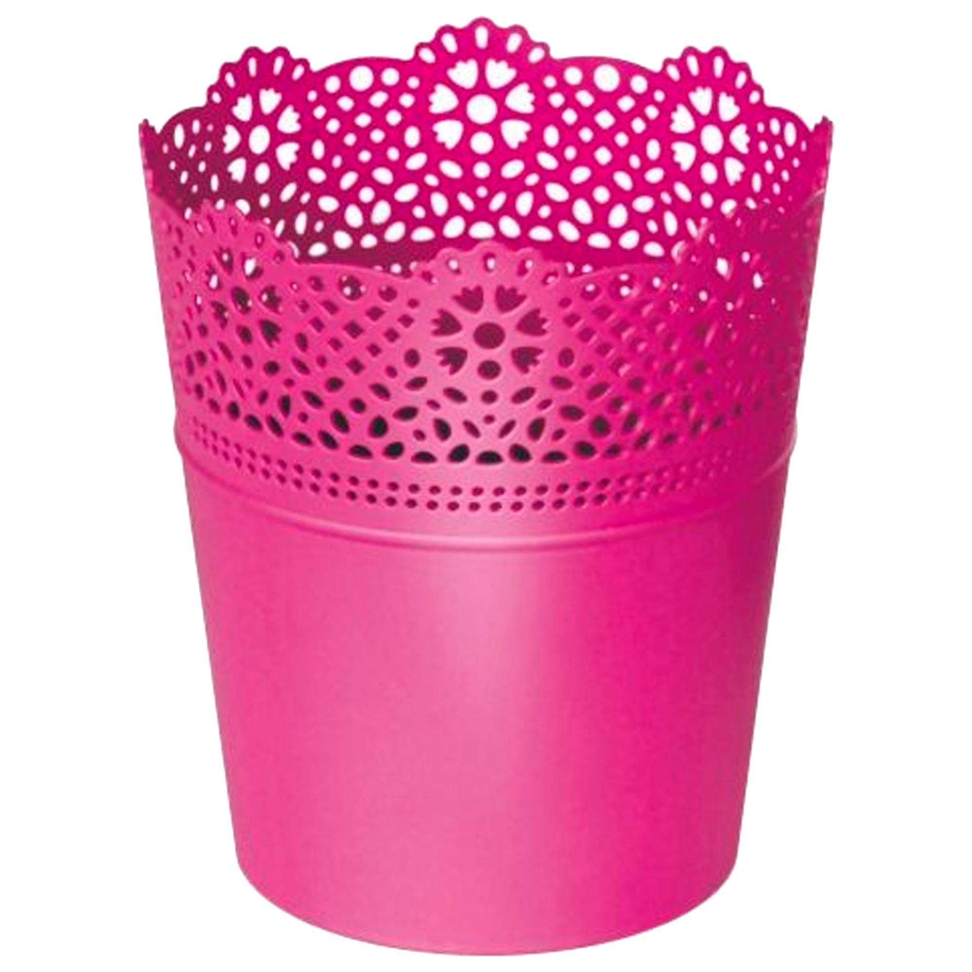 Vaso da fiori Lace 18x18x21 cm, Fuchsia | Leroy Merlin