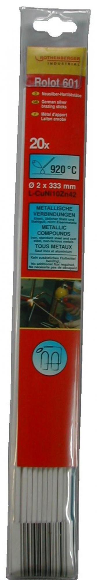 Lotto di 20 saldature in ottone rivestito 333 mm Rolot 601 ROTHENBERGER ...