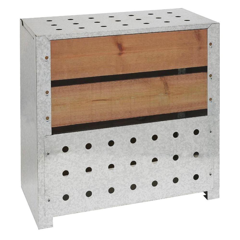 Bidone per il compost in acciaio e legno 200L | Leroy Merlin