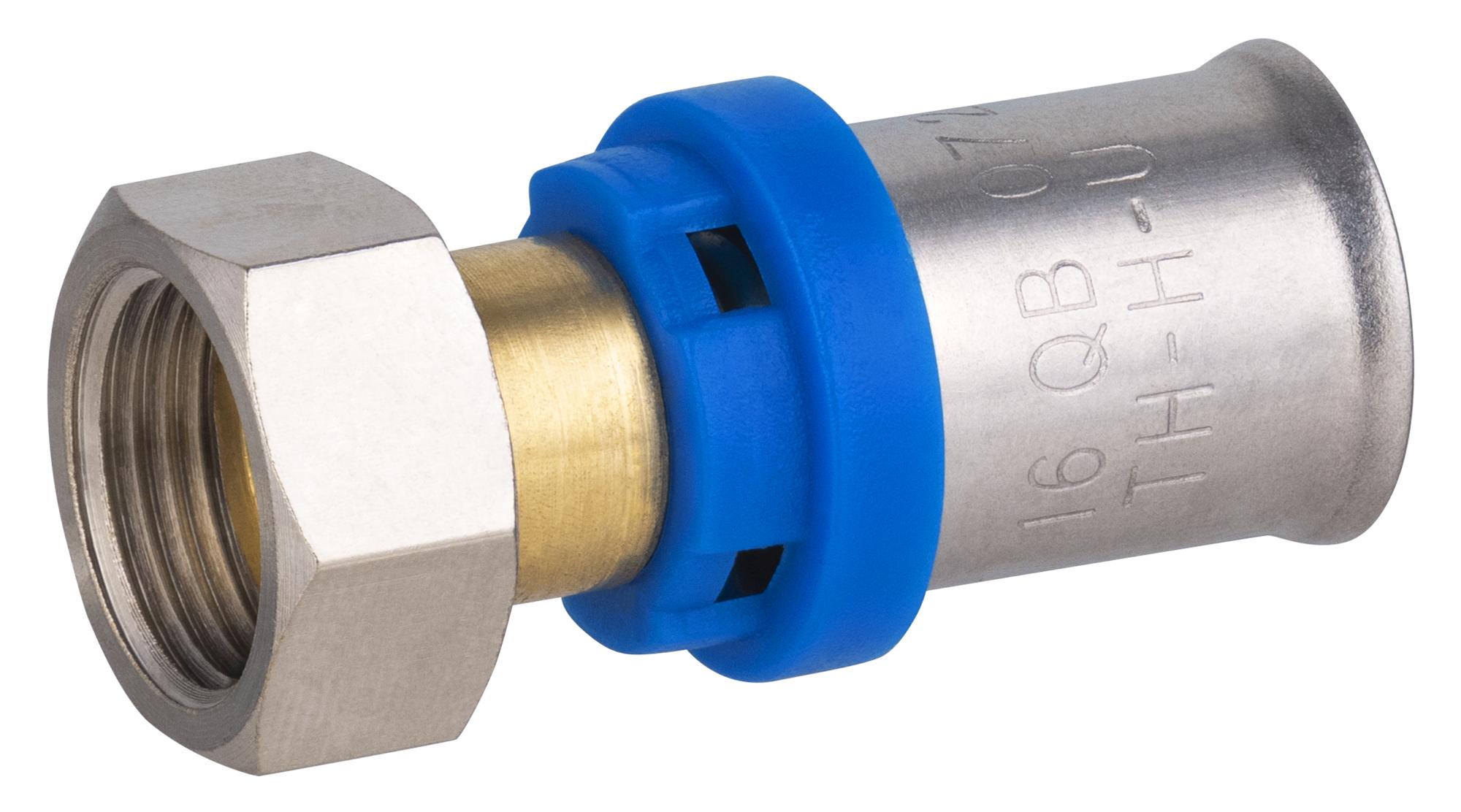 Raccordo multistrato a pressare ø16 - femmina con dado libero 3/8" NT ...