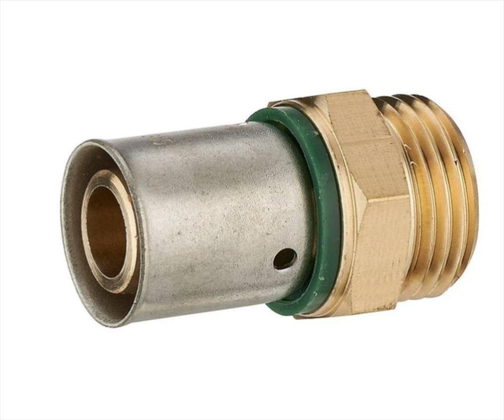 Racor recto de latón M 12 x 17 para por tubo | Leroy Merlin