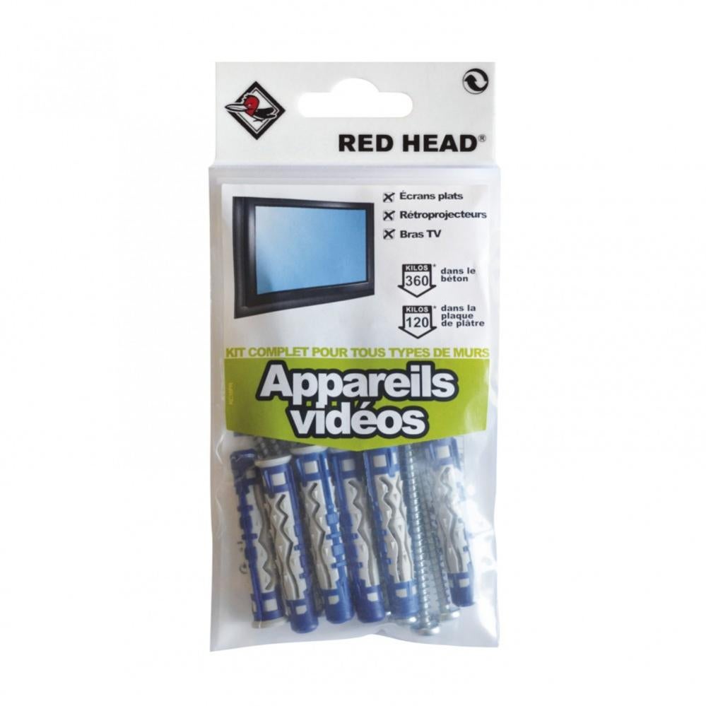 RED HEAD kit di ancoraggio a bloccaggio sagoma per videocamera, Diam ...