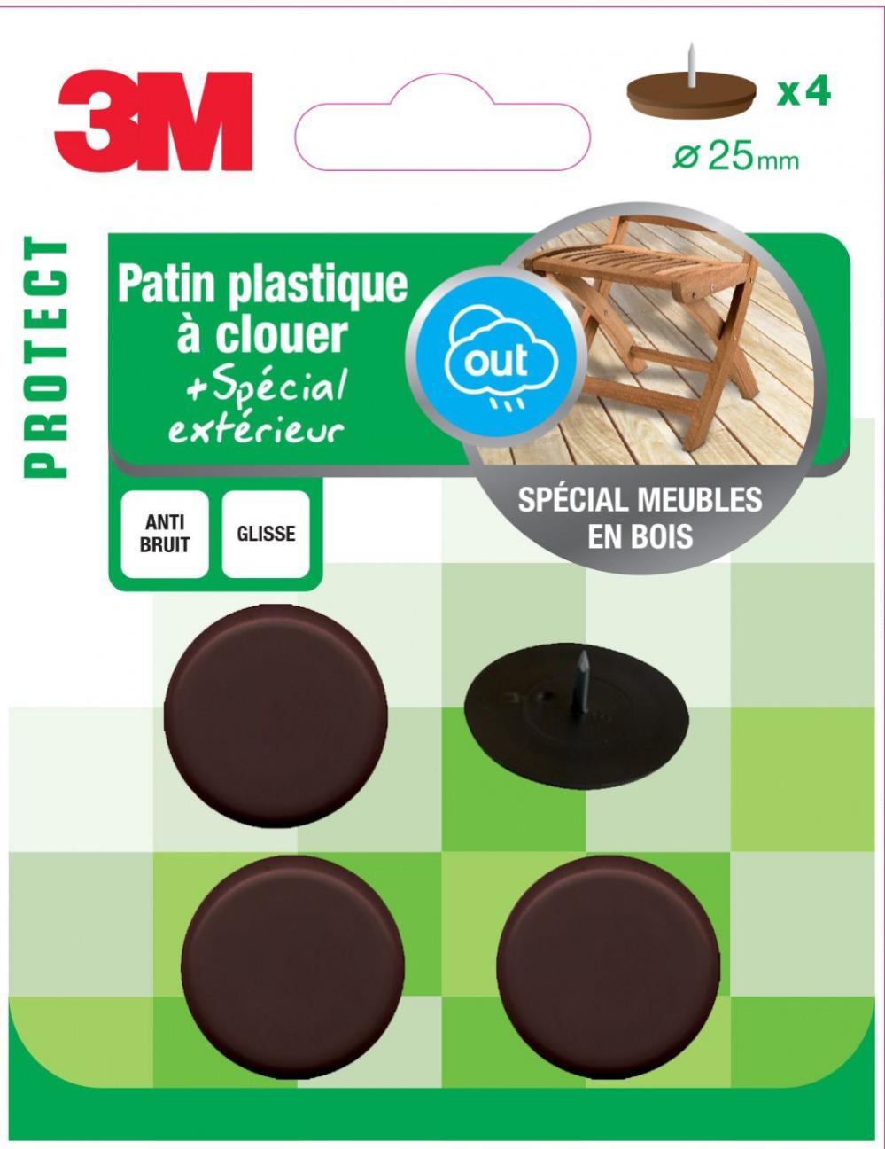 Set di 4 cuscinetti in plastica 3M | Leroy Merlin