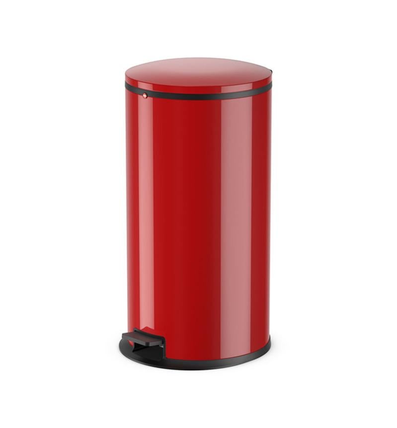 HAILO Pure XL Pattumiera a pedale 44l - Rosso - H. 70 cm - Chiusura ...