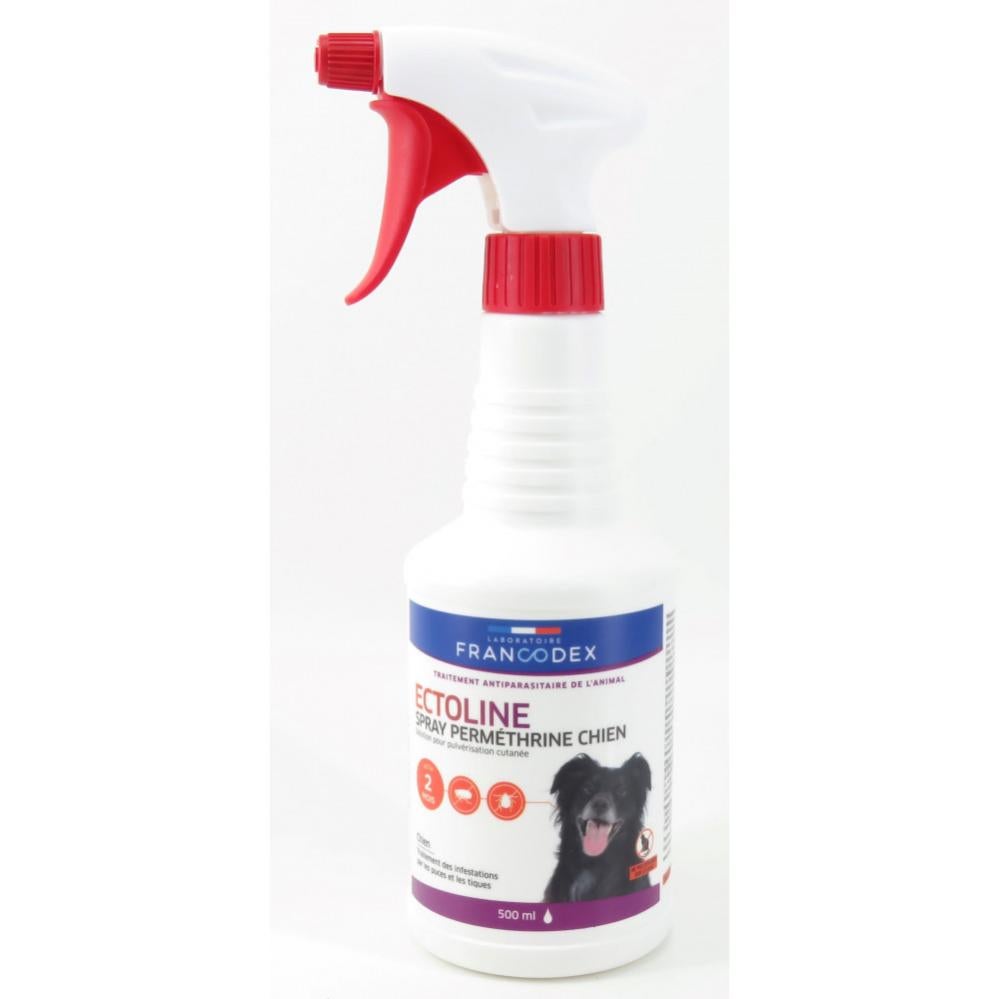Francodex -Ectoline Spray Perméthrine 500 ml antiparasitaire pour chien ...