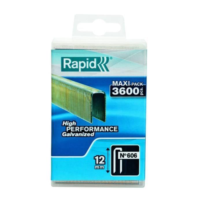 Graffe RAPID 3600 n ° 606 12mm zincate | Leroy Merlin