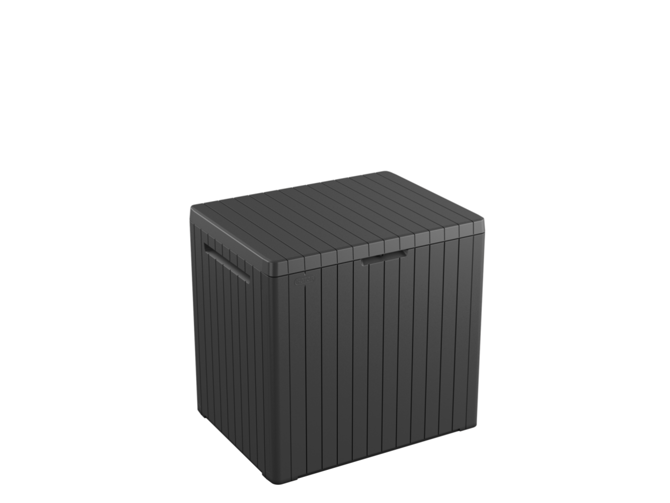 Box da giardino City Cube in resina grigia, L.56 x H.57,5 x P.45 cm ...