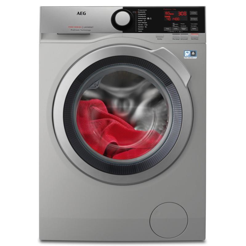 Machine à laver Aeg L7FEE842S Acier inoxydable 8 kg 1400 rpm | Leroy Merlin