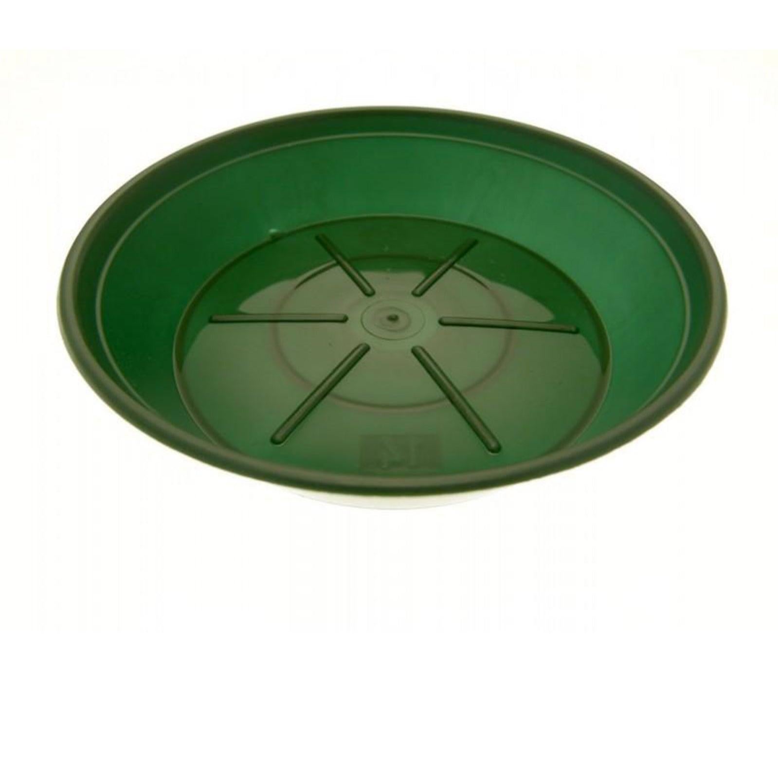 Sottovaso "Tondo Basic'' per fiori e piante da giardino / 22 cm / Verde ...