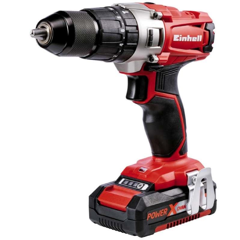 Einhell Trapano Cordless a Percussione TE-CD 18/2 Li-i Kit 18 V | Leroy ...