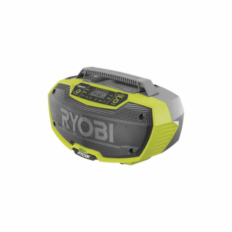 Ryobi r18rh-0, radio verde/nera, aux, bluetooth, usb, fm/am 5133002734 ...