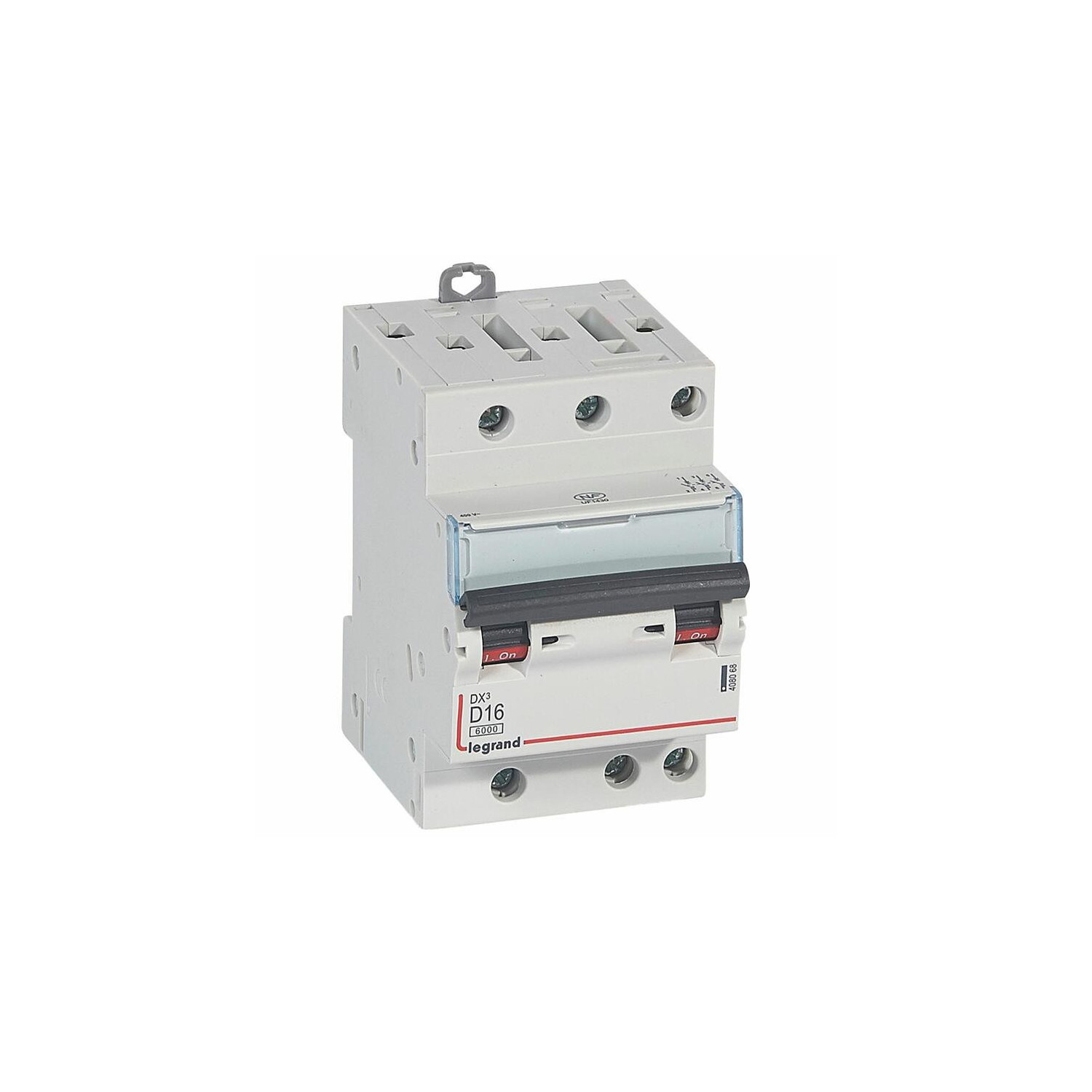 408068 Disjoncteur tripolaire 16A - 3P Courbe D - 6/10kA - À vis - Legrand DX3 | Leroy Merlin