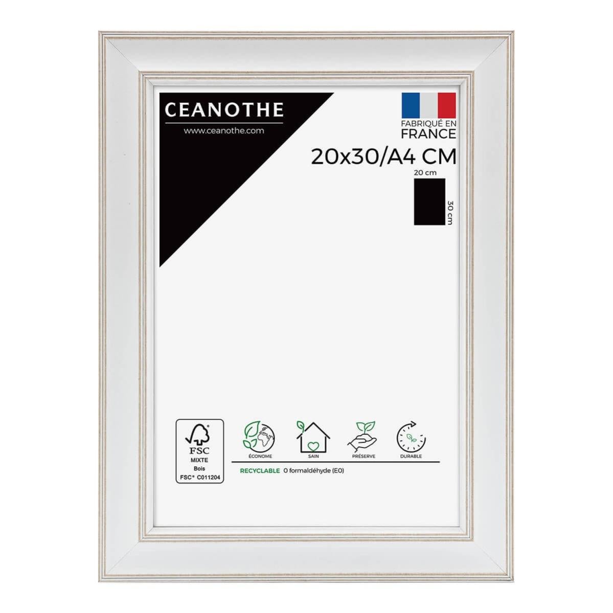 Cadre photo Constance blanc 20x30 cm | Leroy Merlin