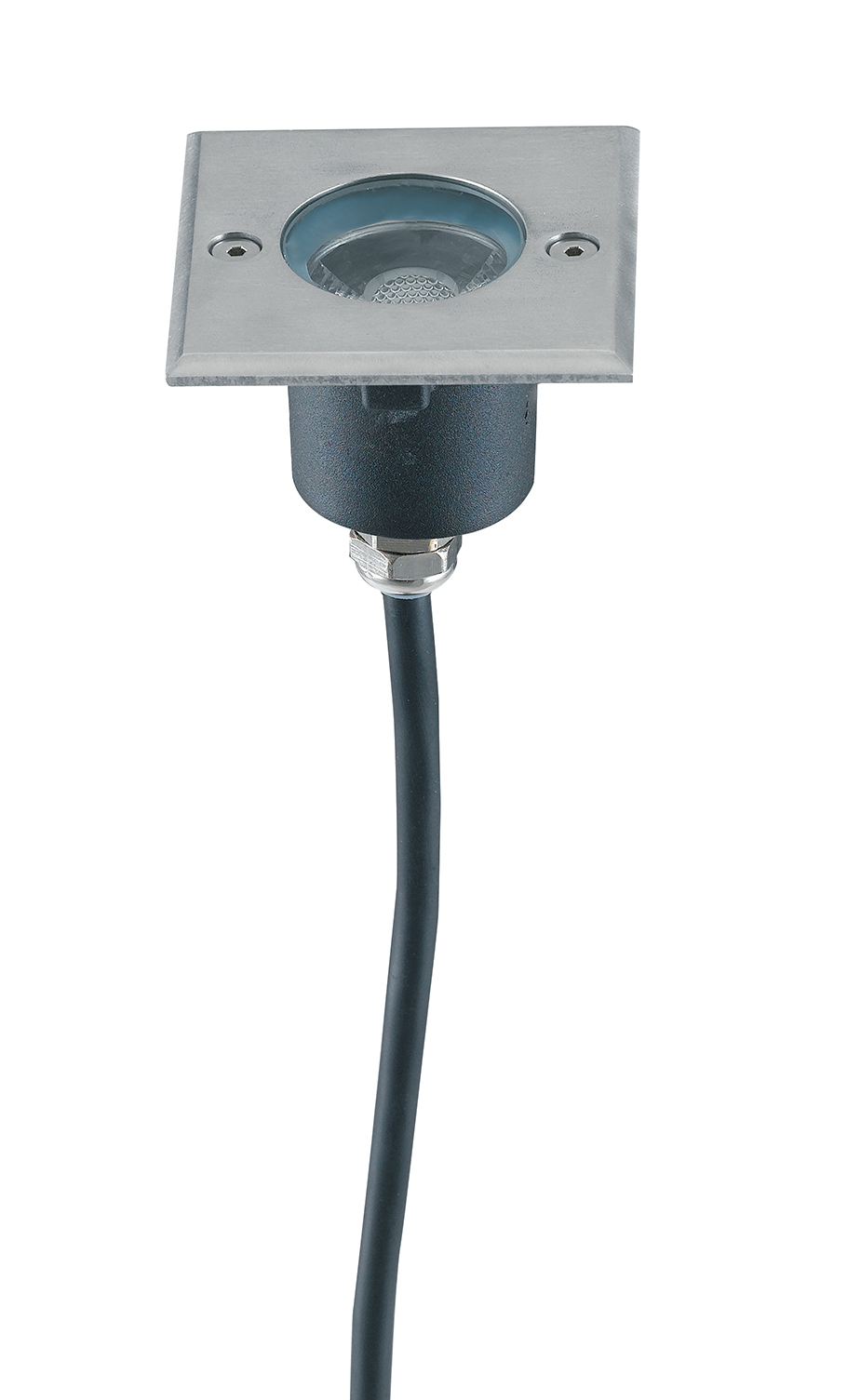 Walk-over LED redondo em aço 8W 3000K (luz quente) resistência até 2000 ...