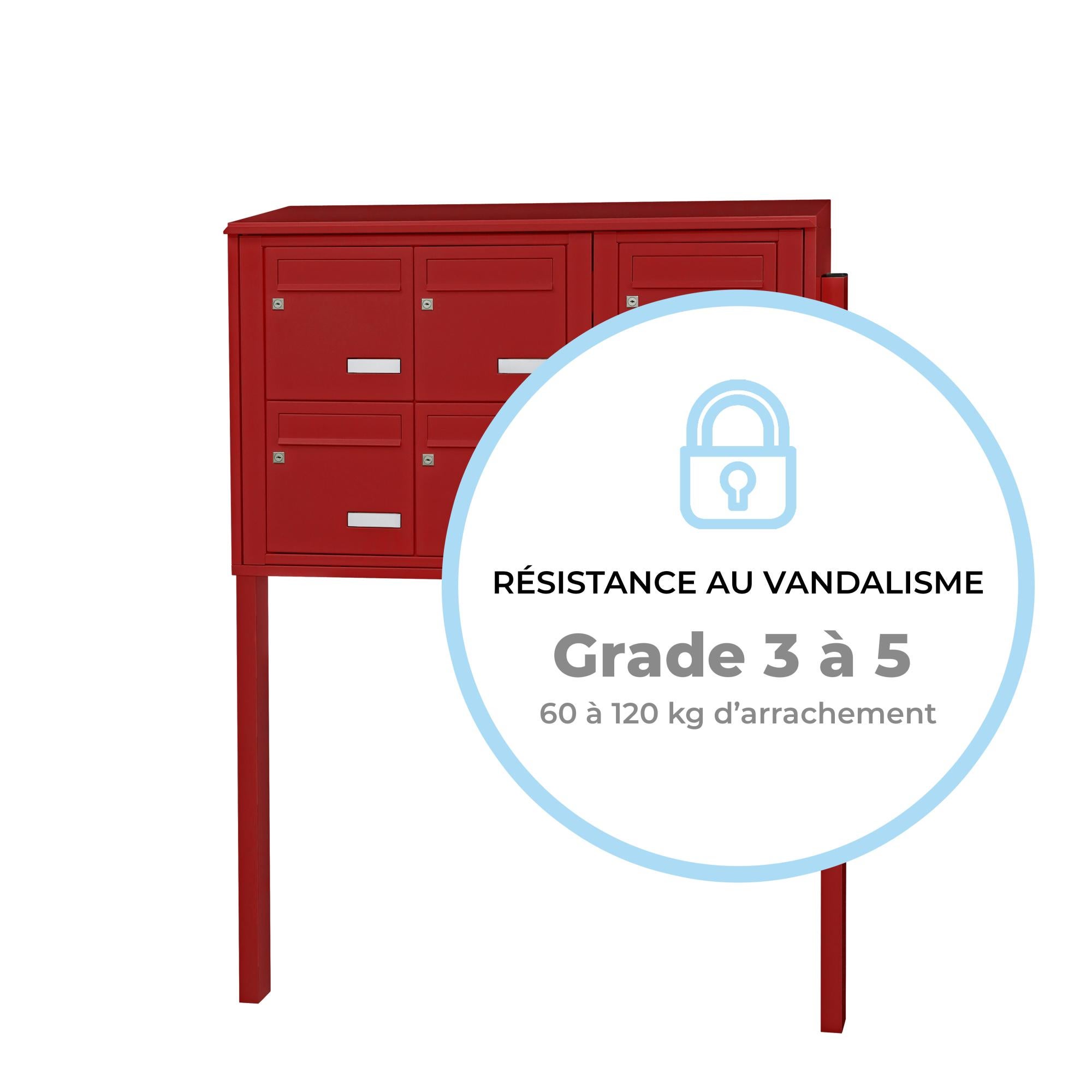 Bloc collectif leabox.com, 3x2, grade 3, simple face, Extérieur ...