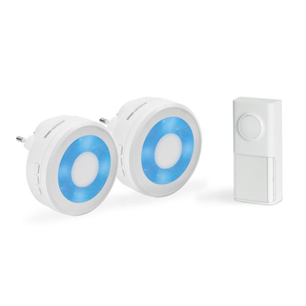 SCS SENTINEL - Timbre inalámbrico sin batería -Enchufable - 2 timbres ...