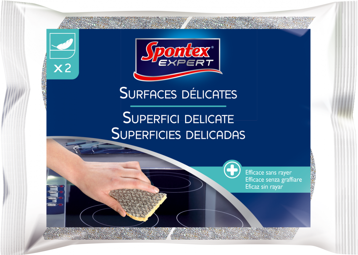 Esponja multiusos SPONTEX EXPERT Esponjas para superficies delicadas ...
