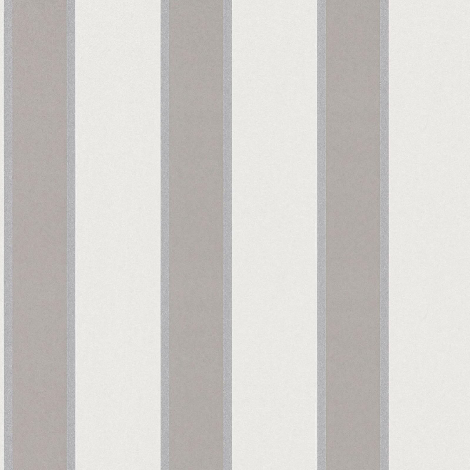 Carta da parati a righe beige e grigio Ideale per camera da letto ...