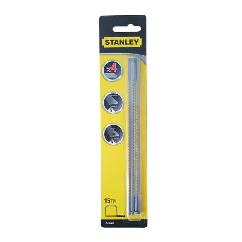 STANLEY 0-15-061 - 4 hojas de sierra 15dpp | Leroy Merlin