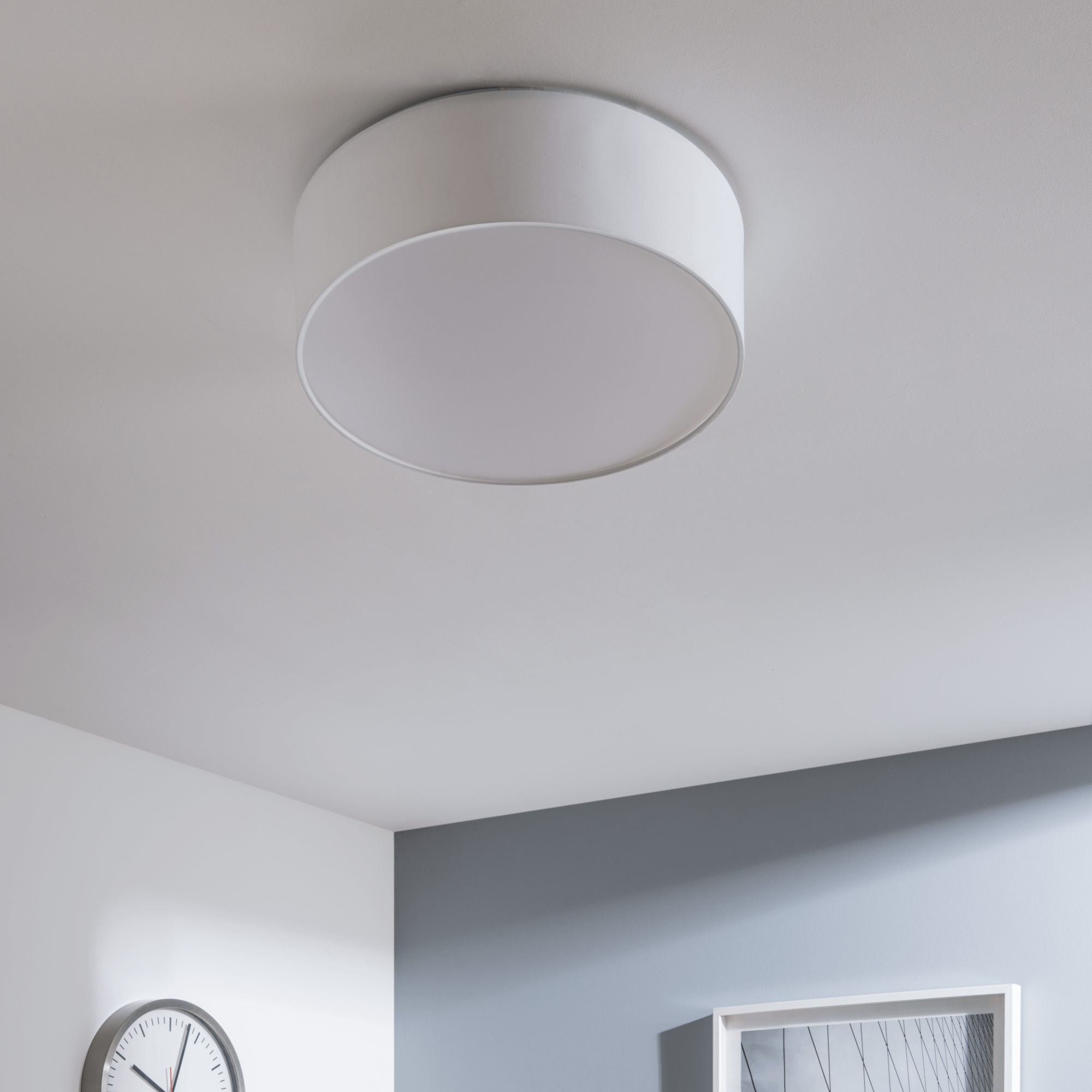 INSPIRE - Plafoniera SITIA - 3 punti luce E27 da 40W - D.48 cm - Cotone ...