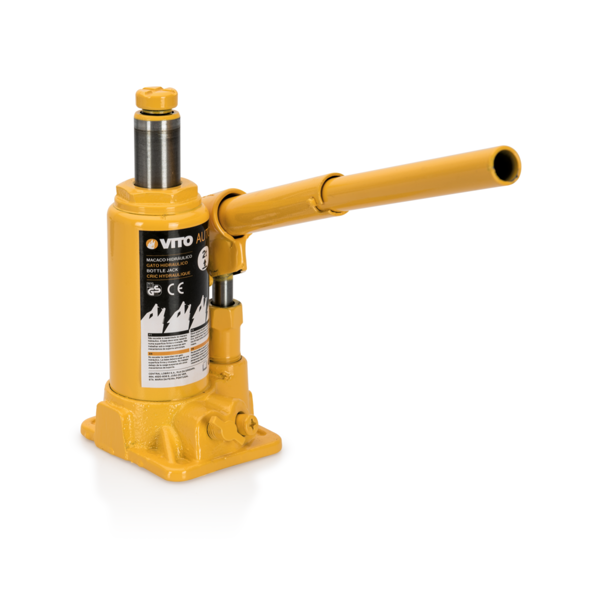 VITO Martinetto idraulico da 10 tonnellate Altezza di sollevamento 20 ...