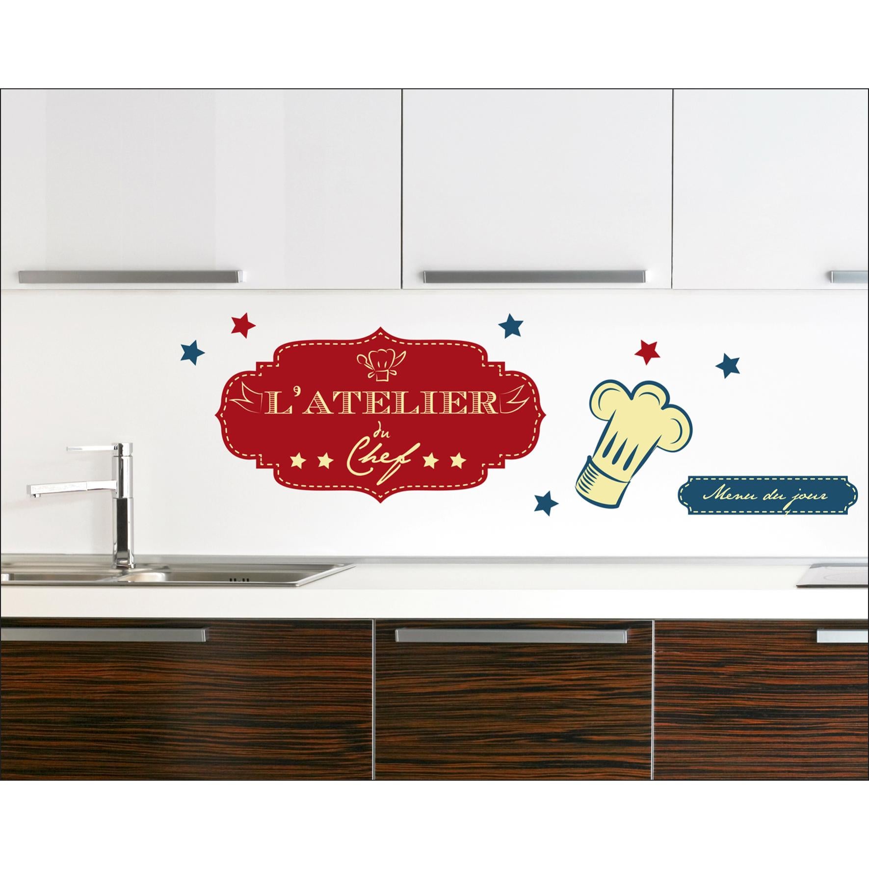 Sticker décoratif autocollant, sticker pour restaurant l'atelier du ...
