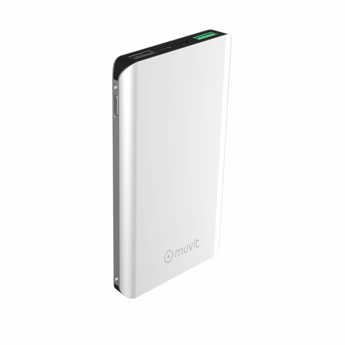 Powerbank Muvit Argentato 10000 mAh | Leroy Merlin