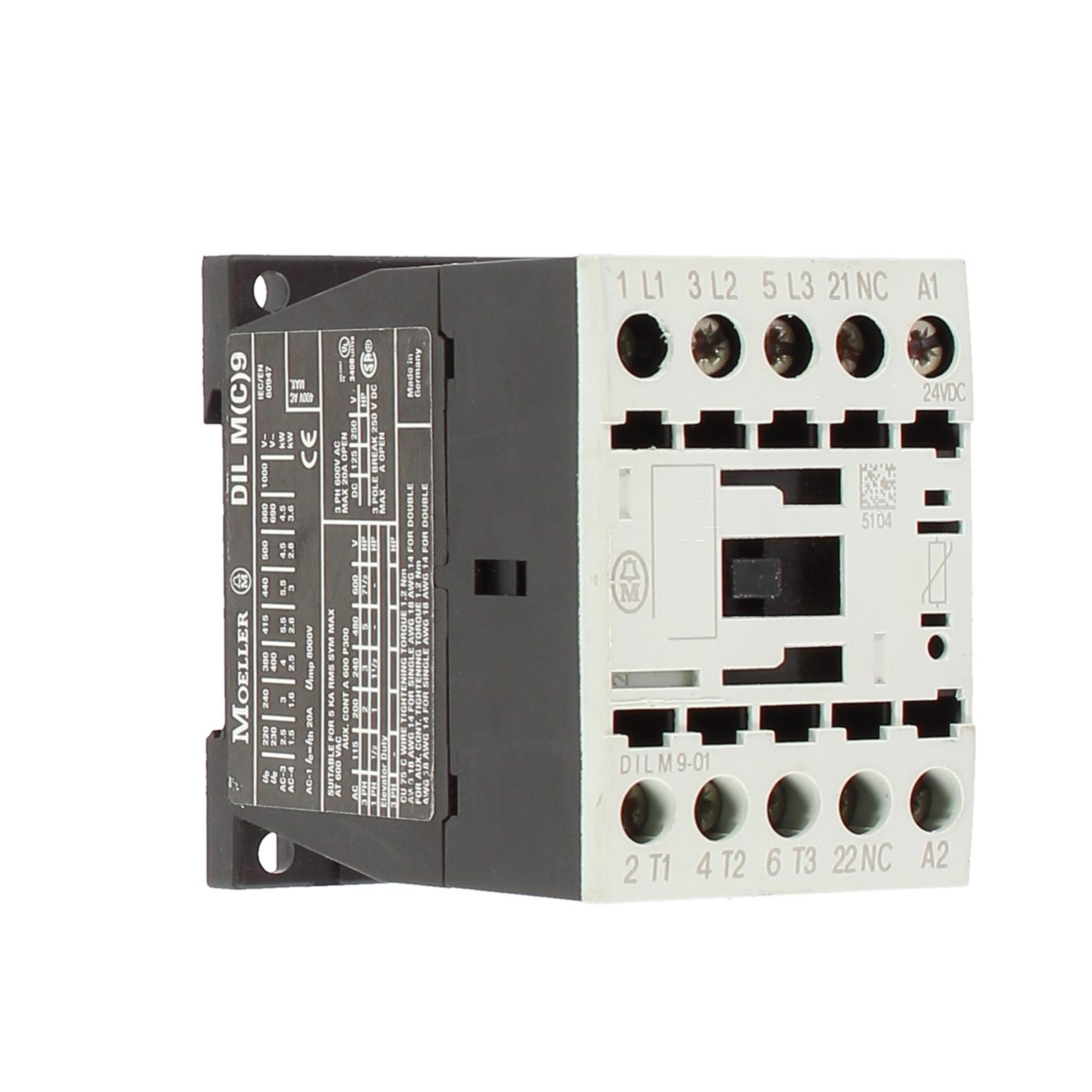 Eaton dilm9-01(24vdc) contattore potenza 4kw 1nc - Nuovo senza imballo ...