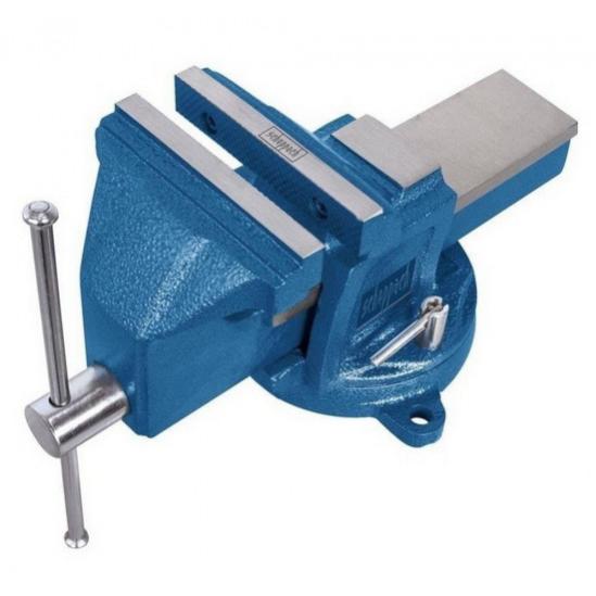 Étau Professionnel en fonte VS125U avec base tournante 125mm SCHEPPACH ...