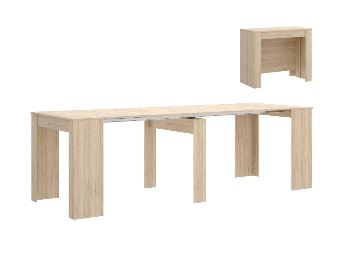Console tavolo allungabile 10 coperti 4 prolunghe - colore Rovere ...