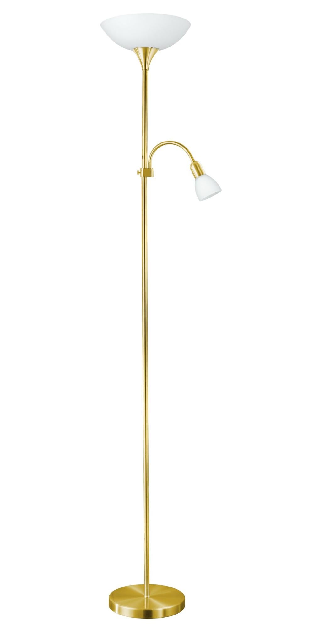 Lampadaire EGLO Lampadaire UP 2 E27 1X60W en acier laiton mat D275mm ...