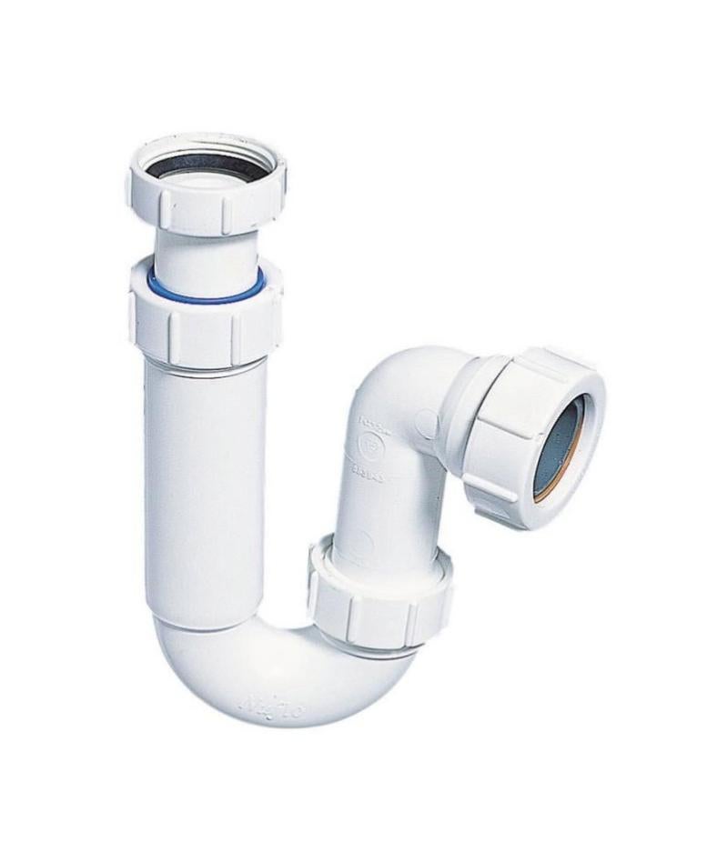WIRQUIN Siphon P de lavabo - Sortie horizontale - Ø 40 mm | Bricoman