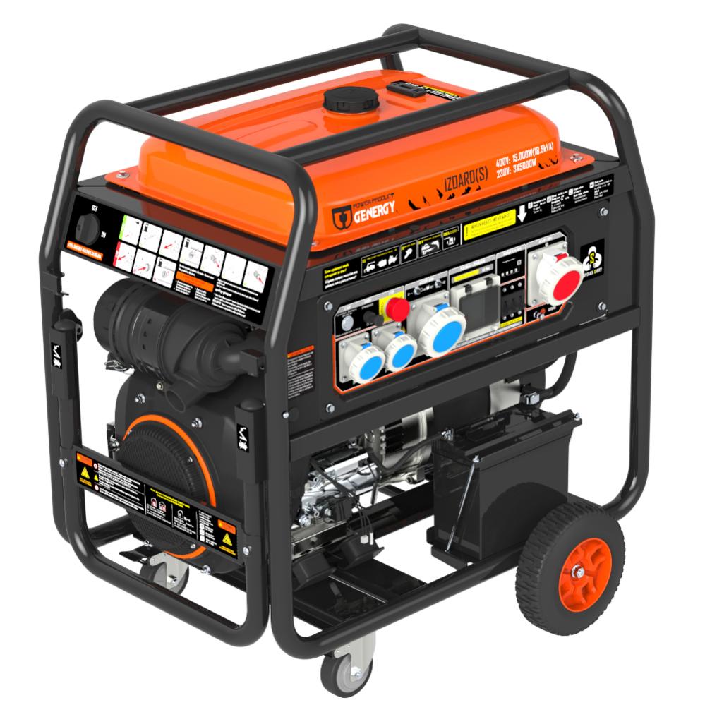 Generatore benzina Genergy IZOARD 15KW - 400V/230V avviamento elettrico ...
