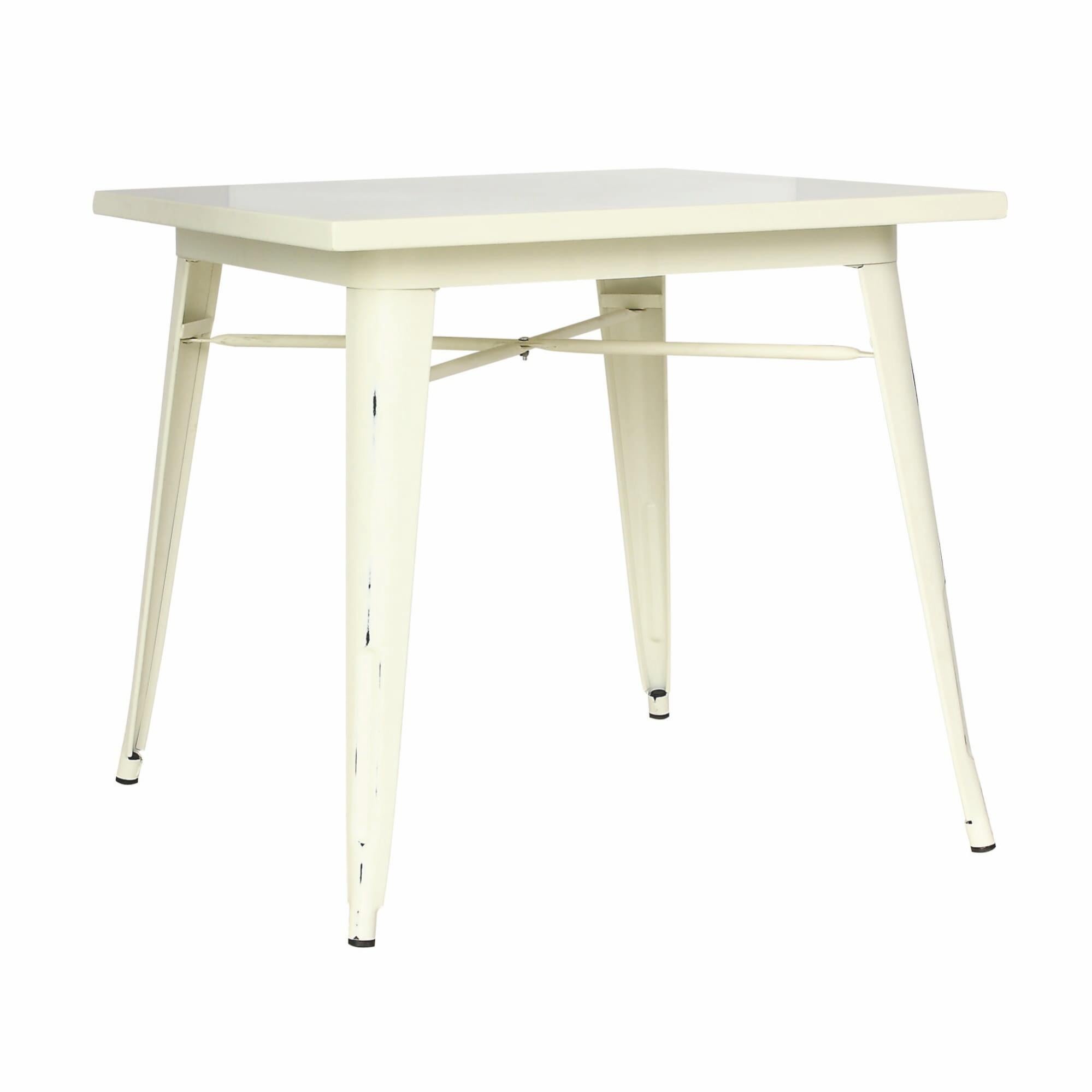 Garbar KIBO Mesa Cuadrada Interior, Exterior 80x80 Crema | Leroy Merlin