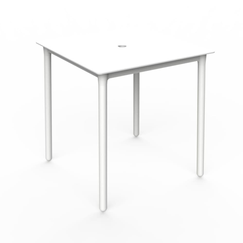 Garbar LONDON Mesa Cuadrada Interior, Exterior 70x70 Blanco | Leroy Merlin