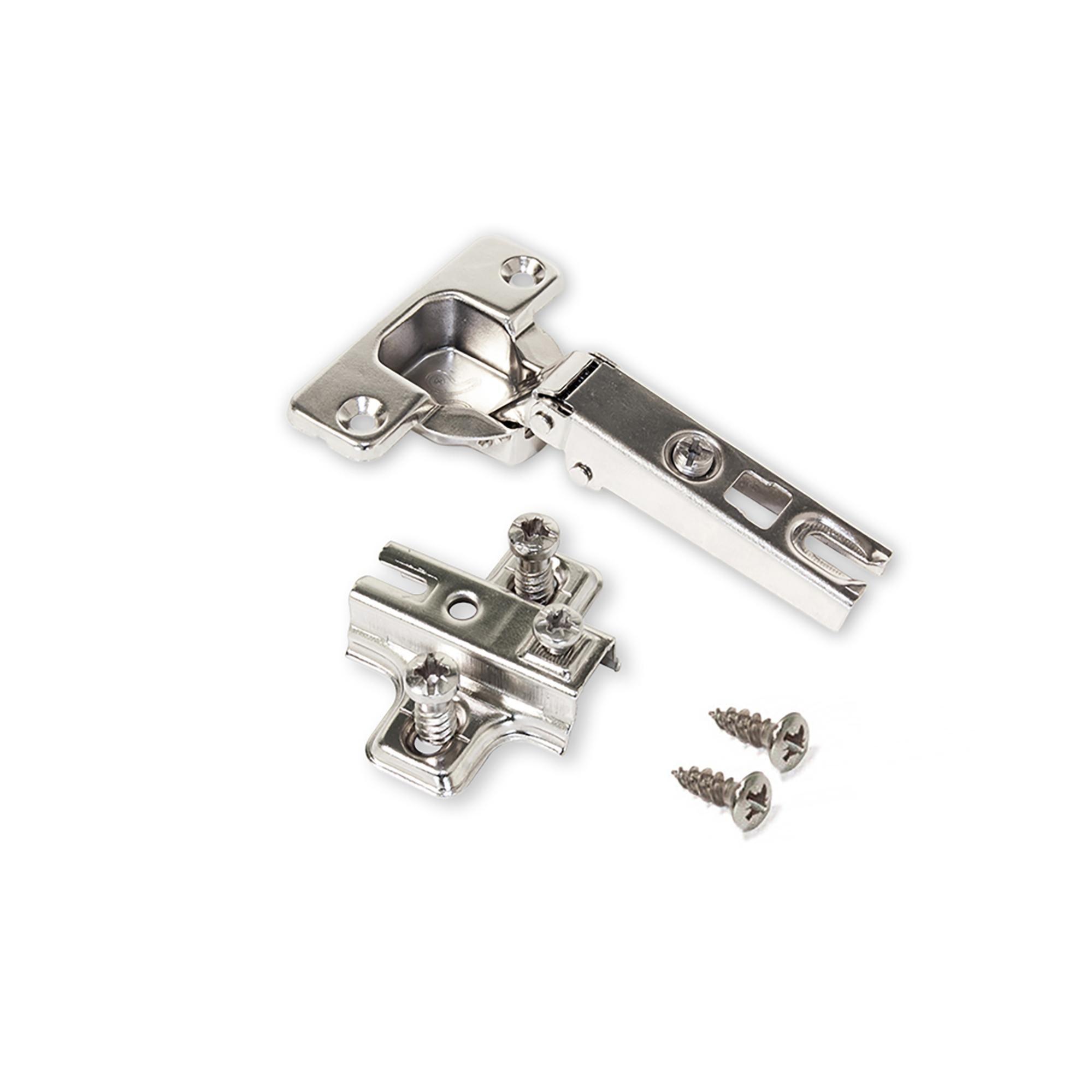 Emuca Kit cerniera X95 con apertura 110º e basetta Euro, Collo dritto ...