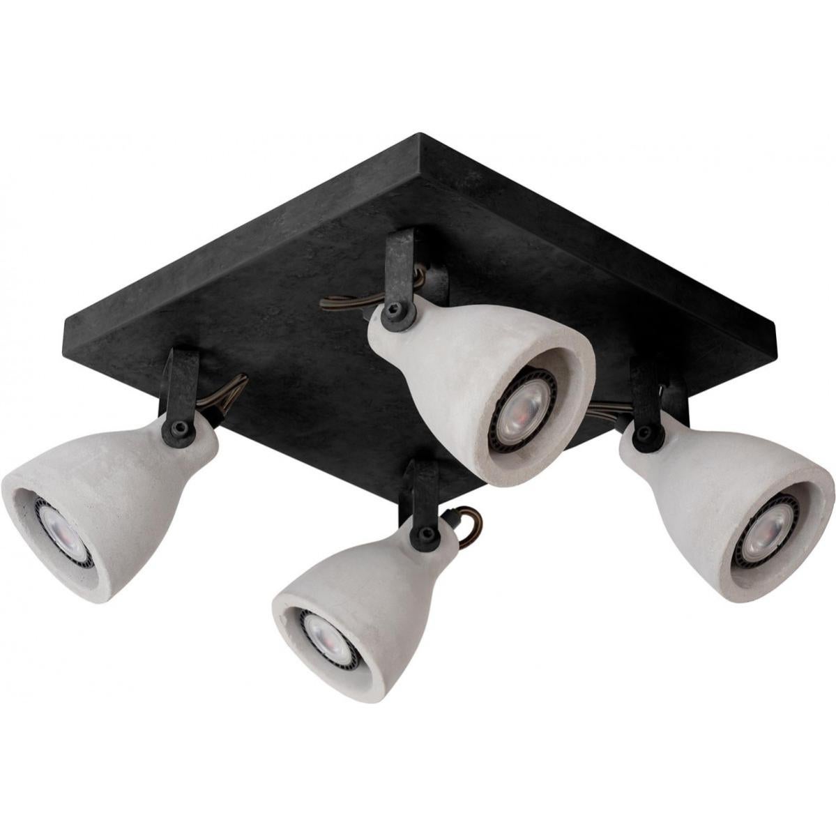 Spot plafond moderne LED Ø 9 cm 4x5W Aura | Leroy Merlin