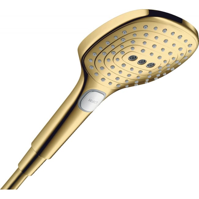 Hansgrohe Raindance Select E Douchette à Main 120 3 Jets Aspect Doré
